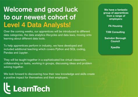 Learntech On Linkedin Dataanalytics Datascience Vocationaleducation Apprenticeships