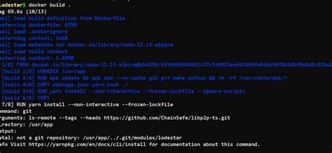 GetGitData Script May Stop Docker Build If Broken Git Repo Issue ChainSafe Lodestar