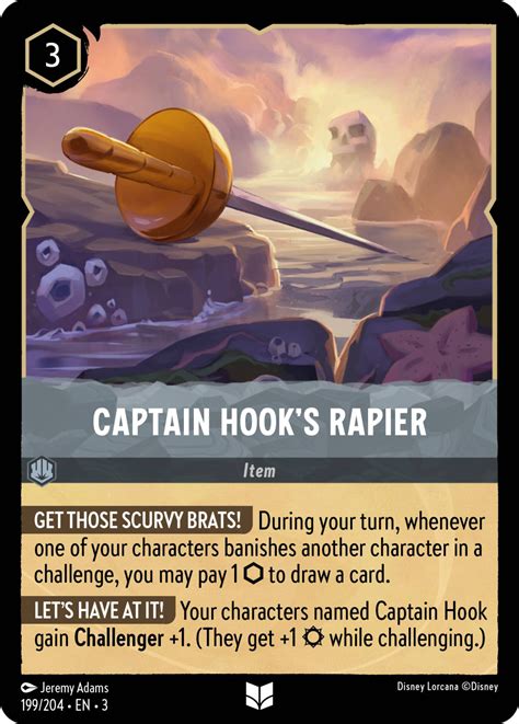 Captain Hooks Rapier Mushu Report Lorcana Wiki