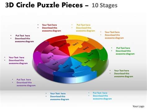 PowerPoint Slide Diagram Circle Puzzle Ppt Slides