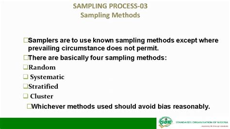 Sampling For Laboratory Testing A Presentation At The