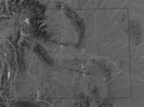 Wyoming United States Of America Grayscale No Legend Stock