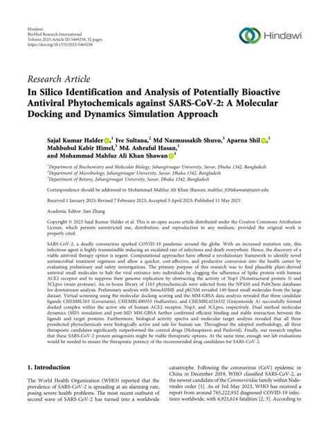 Pdf Research Article In Silico Identification And Analysis Of