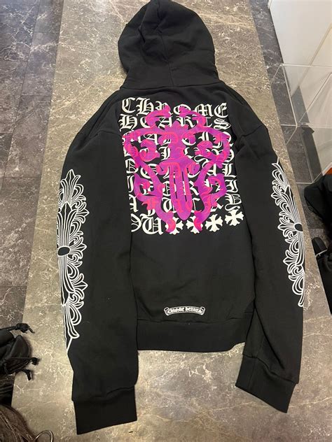 Chrome Hearts Chrome Hearts Pink Dagger Hoodie Grailed