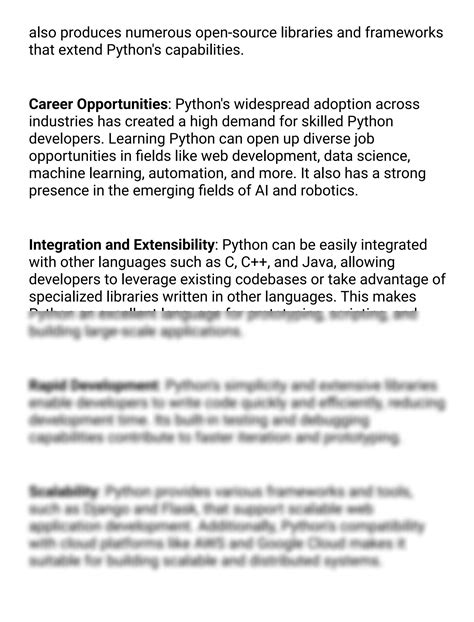 Solution Python Advantages And Future Studypool