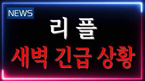 【리플】 3분전 이런 속보가 터지네요 정말 놀랍습니다 Feat Xrpcoin Youtube