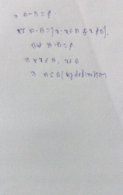 let a and b be sets if a∩ x b∩ x ϕ and a∪ x b ∪ x for some set x