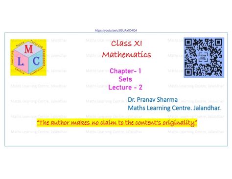 class 11 chapter 1 sets subsets lecture 2 ppt