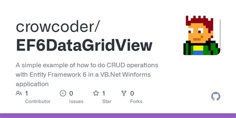 Github Crowcoderef6datagridview A Simple Example Of How To Do Crud