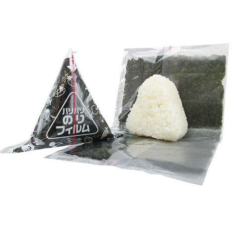 Artnap Onigiri Wrapper Rice Ball Plastic Film Wrapping 50 Sheets