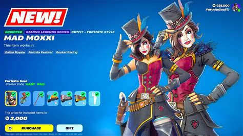 New Fortnite Borderlands Mad Moxxi Skin Full Bundle Showcase How To