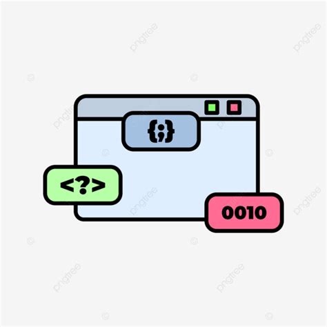 Coding Theme Flat Illustration Vector Coding Computer Math Png And