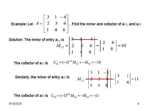 Chapter 2 Determinants By Cofactor Expansion Evaluating Determinants Chapter 2 Determinants By Cofactor Expansion Evaluating Determinants