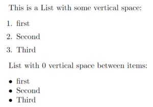 Set Or Remove Vertical Space Of Lists In LaTeX CodeSpeedy