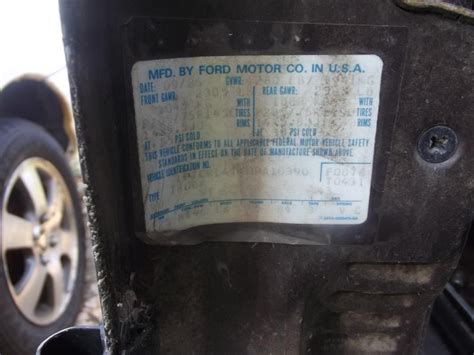 Used 1987 Ford Ranger Engine Engine 29l Vin T 8th Digit 6 179