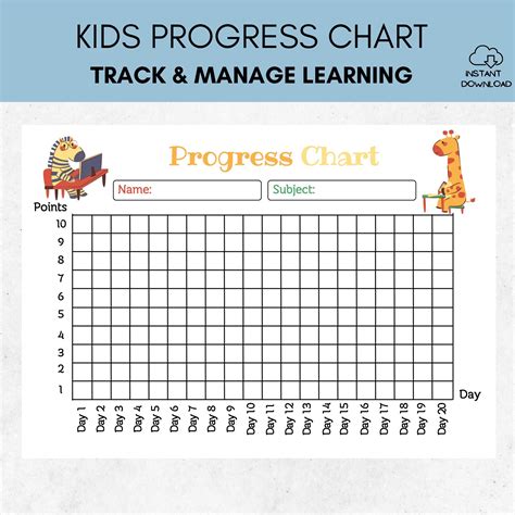 Progress Chart Printable Free Printable