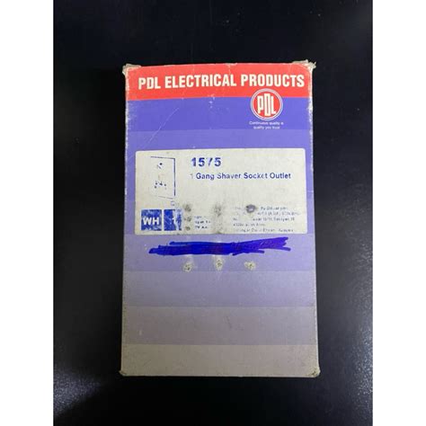 Pdl 1gang Shaver Socket Outlet Old Stock Shopee Malaysia