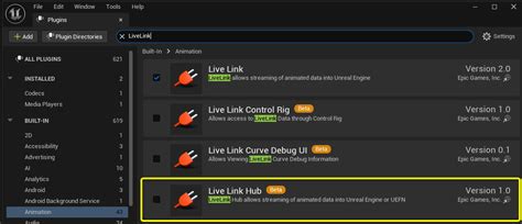 Live Link Hub Quick Start In Unreal Engine Unreal Engine Documentation Epic Developer