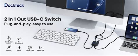 Dockteck Usb C Switch Bi Directional Switcher Dockteck