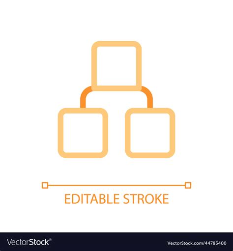 Infographic Blocks Pixel Perfect Color Linear Ui Vector Image