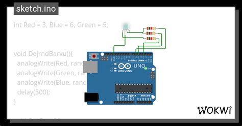 rgb ledka wokwi esp32 stm32 arduino simulator