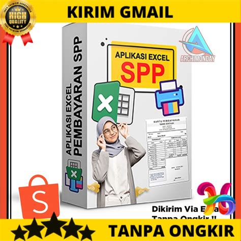 Jual Software Aplikasi Excel Program Keuangan Pembayaran SPP Shopee Indonesia