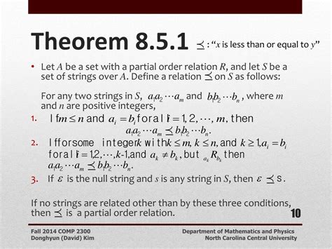 Ppt Fall 2014 Comp 2300 Discrete Structures For Computation Powerpoint Presentation Id6689474