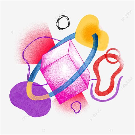 Abstract Cube PNG Picture Cube Sketch Abstract Illustration Cube Geometric Abstract PNG