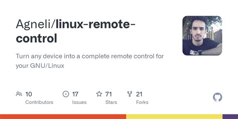 GitHub Agneli Linux Remote Control Turn Any Device Into A Complete