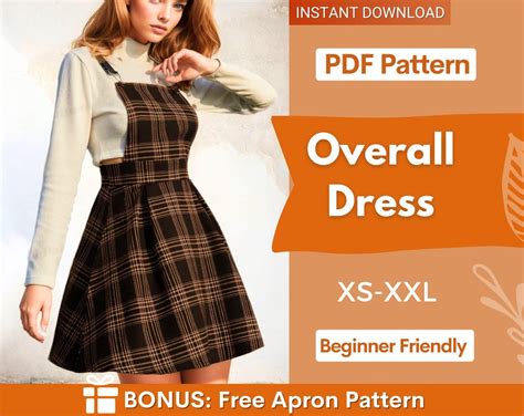 Overall Dress Pattern Sewing Pattern Dress Pattern Women Sewing