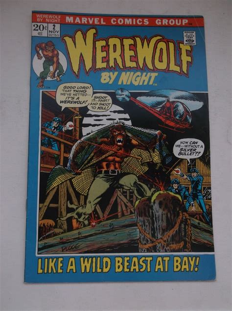 Marvel Werewolf By Night 2 Beautiful Mike Ploogs Art Disney 1972