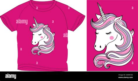 Unicorn Peace Graphic Design Vector Illustration Stock Vector Image