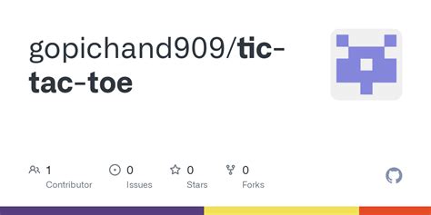 Github Gopichand Tic Tac Toe
