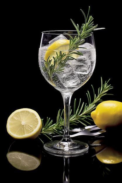 Premium Ai Image Gin Tonic Elegance