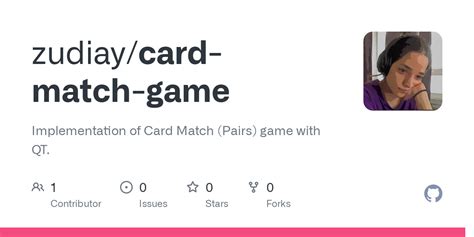 Github Zudiaycard Match Game Implementation Of Card Match Pairs