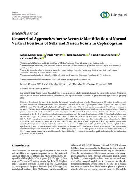 Pdf Geometrical Approaches For The Accurate Identification Of Normal