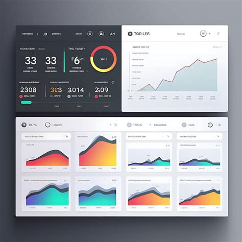 Premium Ai Image Web Dashboard Analytics Data Analytics Dashboard Widget Based Layout Profe