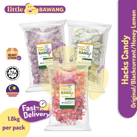 Hacks Candy Honey Lemon Sweet Original Hack Blackcurrant Sweets Candies