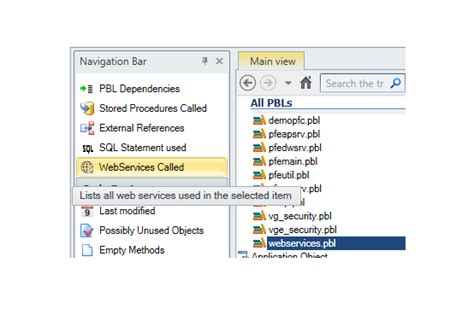 find powerbuilder calls to web services