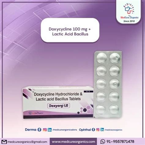 Doxyorg Lb Tab At ₹ 119 Strip Lactic Acid Bacillus Tablets In Agra Id 2851160930112