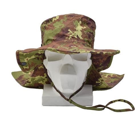 Italian Vegetato Hat Original Army Boonie Style Camouflage Pattern