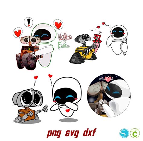 Wall E And Eve Svg Love Wall E Svg Wall E Png Wall E And Eve Png