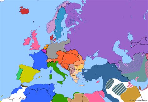 Historical Atlas Of Europe 31 July 1913 Omniatlas