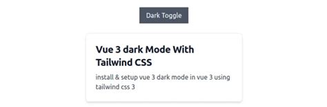 Vue Dark Mode With Tailwind CSS Example Larainfo