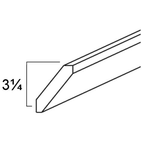 Charlotte White 96 Angled Crown Molding