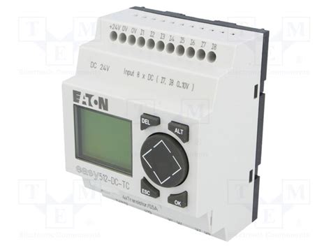 Easy512 Dc Tc Eaton Electric Programmable Relay Out 1 24vdc 500ma In 8 Analog In 2 Out