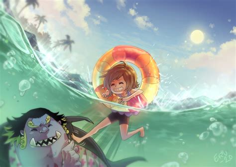 Erupan Jinbe One Piece Koala One Piece One Piece Absurdres