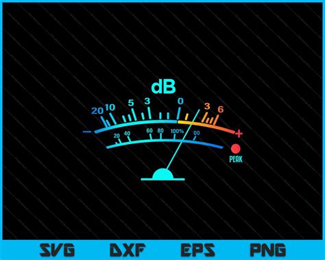 Volume Vu Meter Vintage Audio Engineer Recording Svg Png Cutting Files