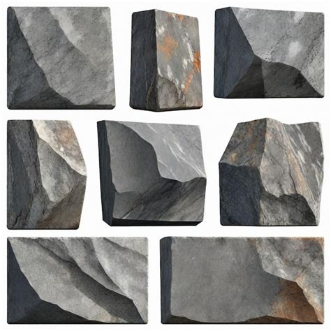 A Series Of Different Shapes Of Rocks With One That Says Quot Rocks Quot Premium Ai Generated