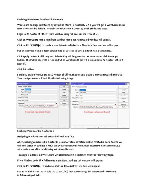 enabling wireguard in mikrotik routeros pdf router computing ip